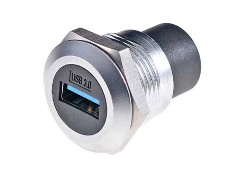 Dad Usb Type A Round Panel Mount Extender Propaudio