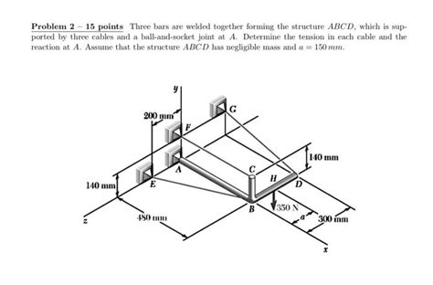 Solved Problem Points Three Bars Are Welded Together Chegg Com