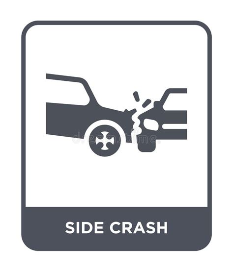 Side Crash Linear Icon Modern Outline Side Crash Logo Concept O Stock Vector Illustration Of