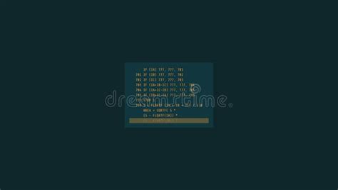 Animated Sci Fi Scrolling Hud Element In The Form Of A Line Stock