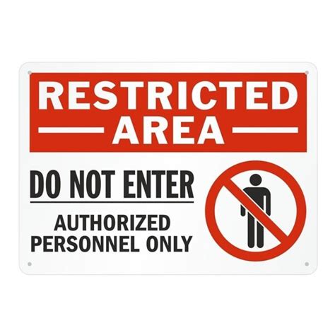 Rs 14 Restricted Area Do Not Enter Authorized Personnel Only Laminated