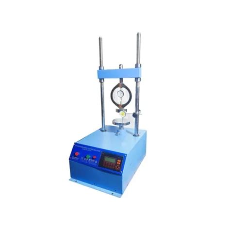 Spring Type Unconfined Compression Tester Mild Steel Blue Color Electric Power Supply