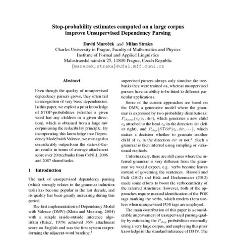 Stop Probability Estimates Computed On A Large Corpus Improve