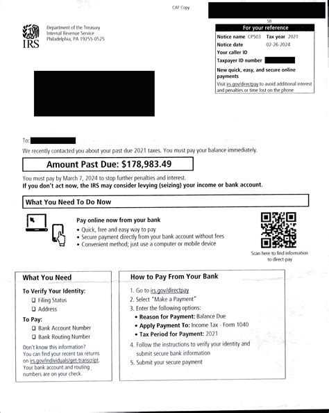 Received Irs Notice Cp503 Heres What To Do Next Gordon Law Group