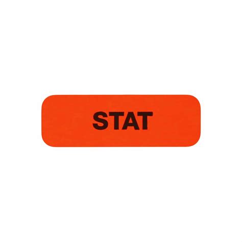 Stat Warning File Labels 500roll