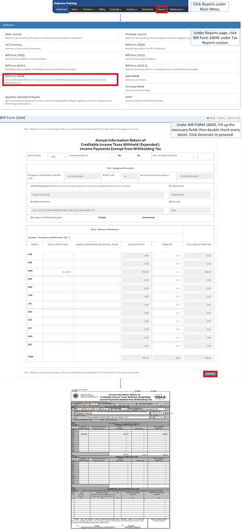 Bir Form 1604e Documentation Home