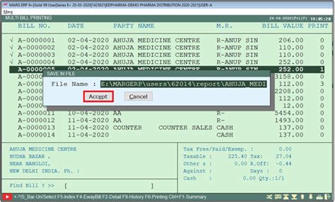 How To Export Multiple Sale Bills Into PDF In Marg Software