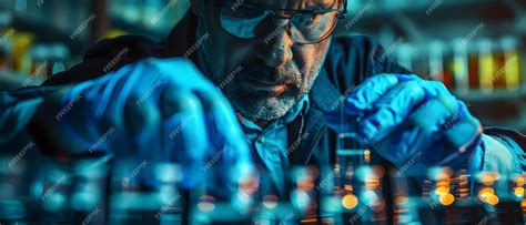 Premium Photo Crime Scene Investigator Analyzing Evidence With Precision Concept Forensic