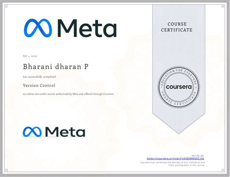 Versioncontrol Certification Softwaredevelopment Careergrowth Meta Bharani Dharan