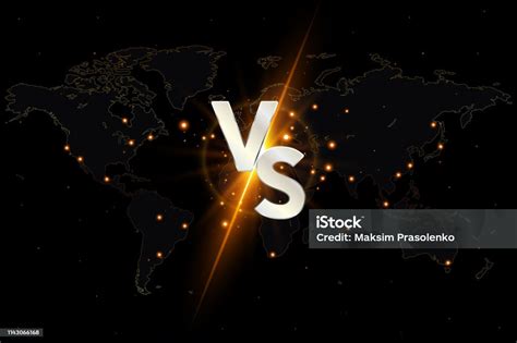 Vs 배경 비교 스포츠에 대 한 문자 대 로고 대와 세계 지도에서 경쟁 싸움 대결에 대한 스톡 벡터 아트 및 기타 이미지 대결 세계지도 혼합 무술 Istock