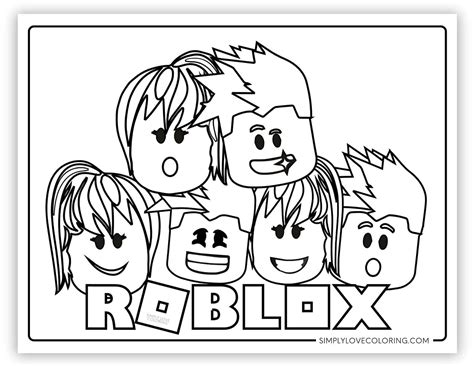 Moody Roblox Coloring Pages