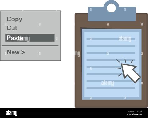 Copy Paste Mouse Stock Vector Images Alamy