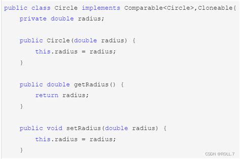 Java中的comparable接口与cloneable接口circle类实现cloneable接口 Csdn博客