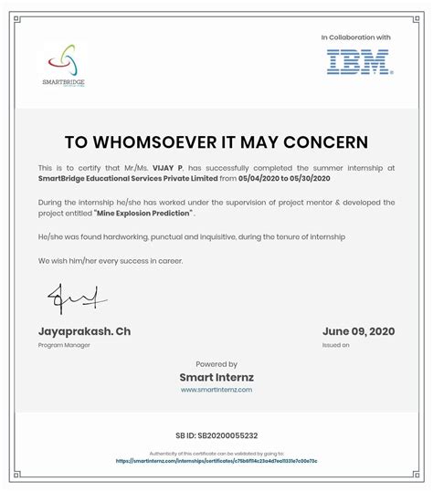 Vijay P On Linkedin Internship Training