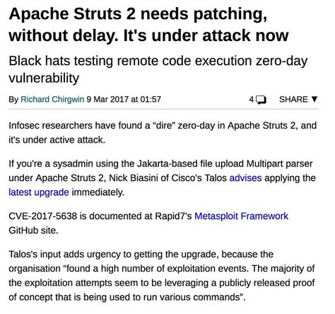 apache struts 2 on the naughty step again