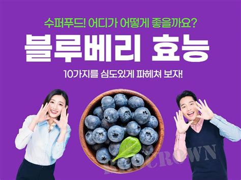 블루베리효능 10가지 매력의 끝은 어디 Brocrown