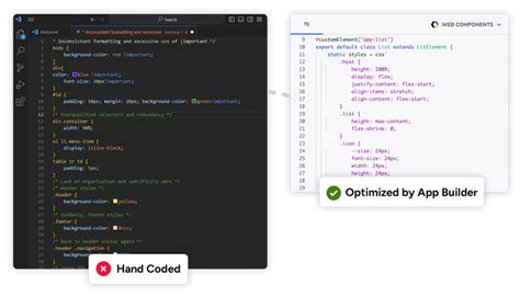 Web Components App Builder With Code Generation App Builder