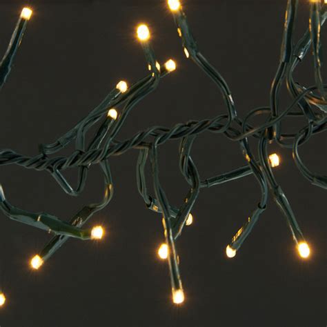 8 Function Twinkle Tree Cascade Cluster Lights And Black Wire