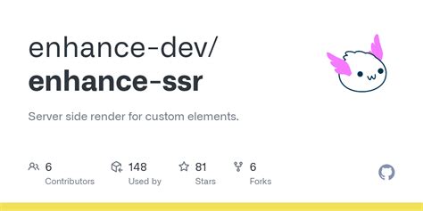 Github Enhance Devenhance Ssr Server Side Render For Custom Elements