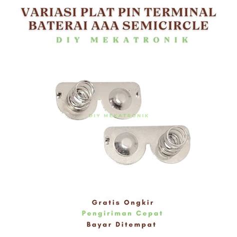 Jual Plat Pin Terminal Baterai Aaa Semicircle Pcb A A Setengah Lingkaran X Mm Negatif