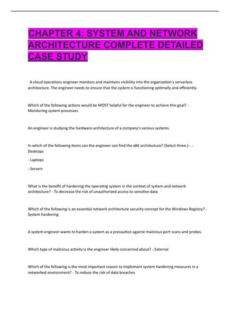 Chapter 4 System And Network Architecture System And Network Architecture Stuvia Us