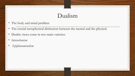 Cartesiandualism Slidesharepresentation 1 Pptx