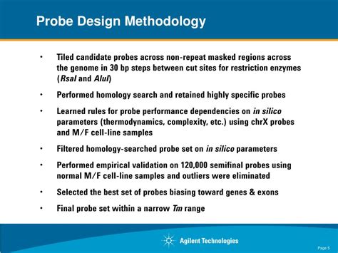 PPT Human Genome CGH Microarray B And V CGH Protocol Optimization PowerPoint Presentation