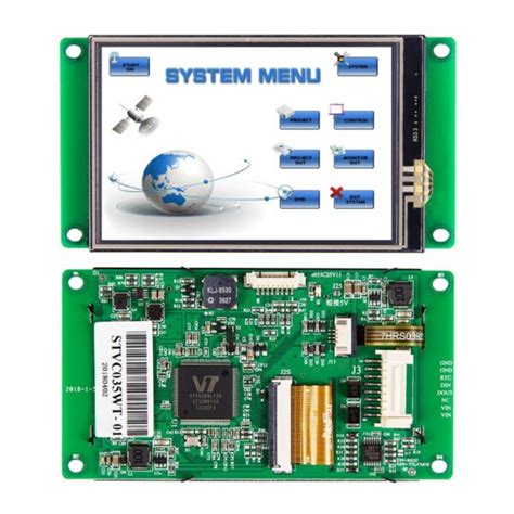 How To Use Stonetech Stvc035wt 01 Intelligent Tft Lcd Module With Arduino Electronics Lab