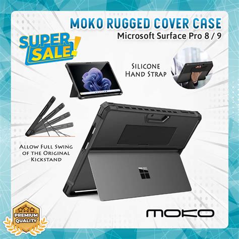 Jual Microsoft Surface Pro 9 8 7 7 Plus 6 5 4 Surface Go 3 2 1 Moko Rugged Case Kickstand