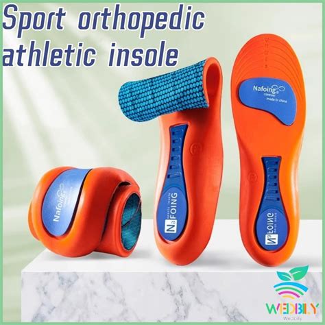 แผ่นพื้นรองเท้า ดูดซับแรงกระแทก แบบนิ่ม ยืดหยุ่นสูง สําหรับรองเท้ากีฬา Sports Insole Shopee