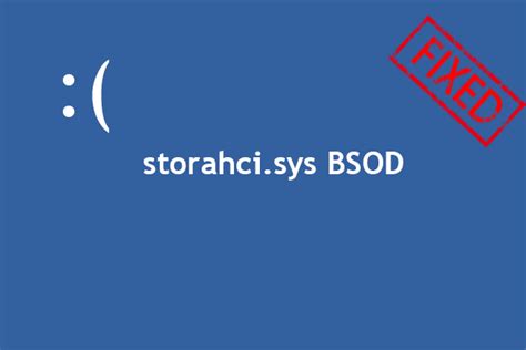 What Can You Do To Troubleshoot The Storahcisys Bsod Issue