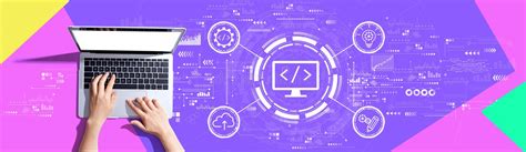 Web Development Concept With Person Using A Laptop Stock Illustration Illustration Of