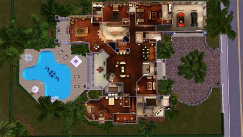 Sims 3 Mansion Floor Plans