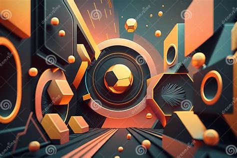 3d Rendering Of A Futuristic Abstract Structure With Intricate Complex Geometry Modern And