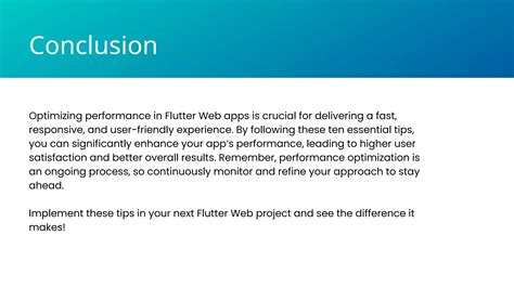 Top 10 Flutter Web Tips For Optimizing Performance In Flutter Web Appspptx