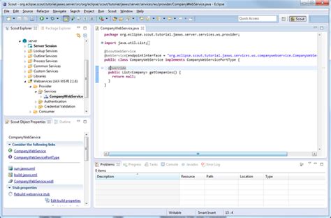 scout tutorial 3 8 webservices webservices with jax ws eclipsepedia