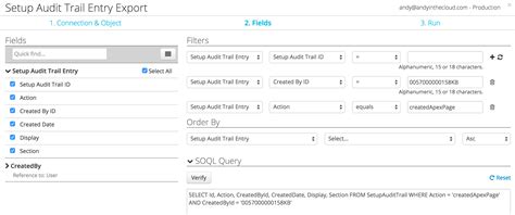 Setup Audit Trail Api In Winter16 Andy In The Cloud