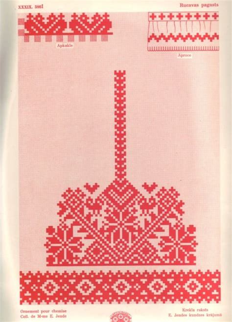 Фото 58 Латышский орнамент Lenadep Knitting Embroidery Ornaments Cross