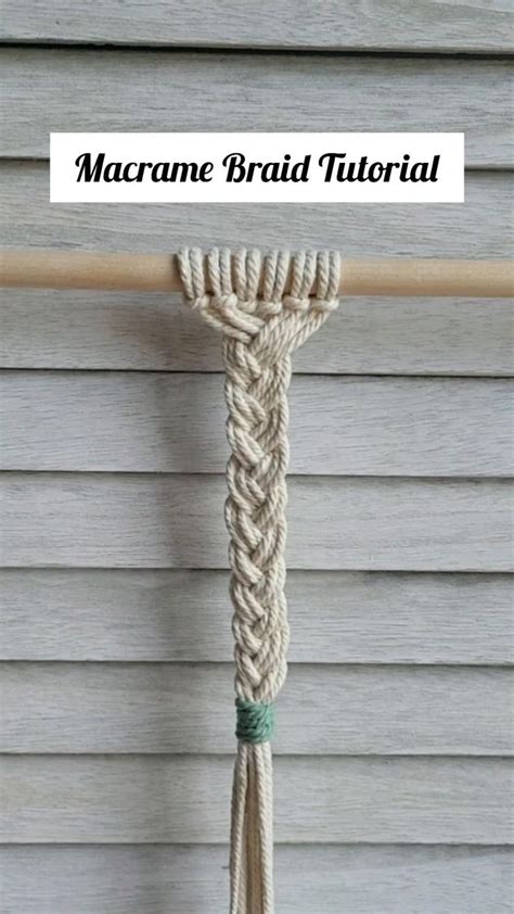 Macrame Braid Tutorial Available On My YouTube Channel Macrame Patterns Macrame Macrame