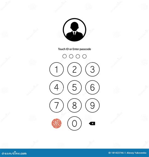 touch id or enter passcode password interface pass code smartphone