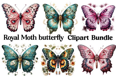 Royal Moth Butterfly Gr Fico Por Art Work Creative Fabrica