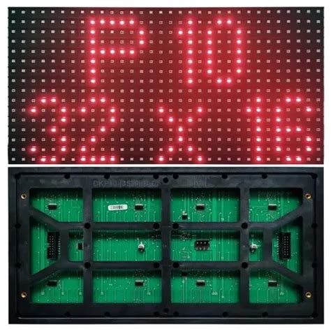 Modulo Panel Pantalla P10 Led Rojo Smd Arduino Raspberry Cuotas Sin Interés