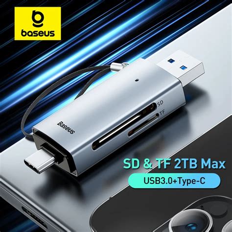 Baseus Lite Series USB A Type C To SD TF Card Reader Baseus Official Store
