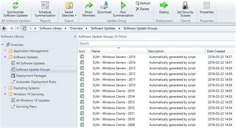 Create A Software Update Group Defined By Date In Configmgr With