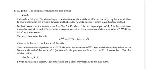 solved 3 10 points the backslash command we used above