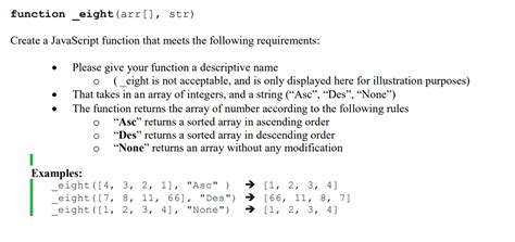 Solved Function Eight Arr Str Create A Javascript