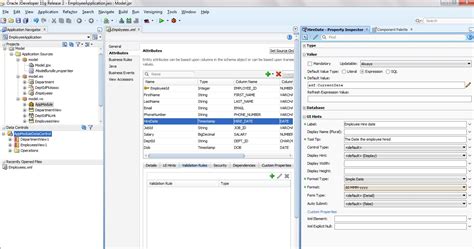 Create Entity Object For Oracle Adf Components Layer In Application