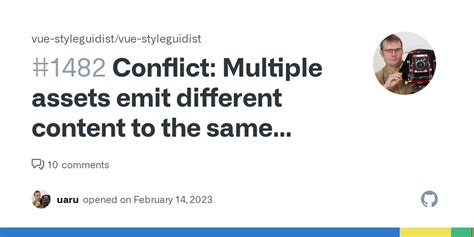 conflict multiple assets emit different content to the same filename