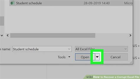 5 Ways To Recover A Corrupt Excel File WikiHow