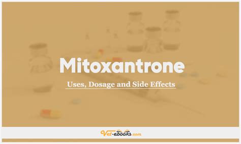 Mitoxantrone Dose For Dogs And Cats Vet Drugs List